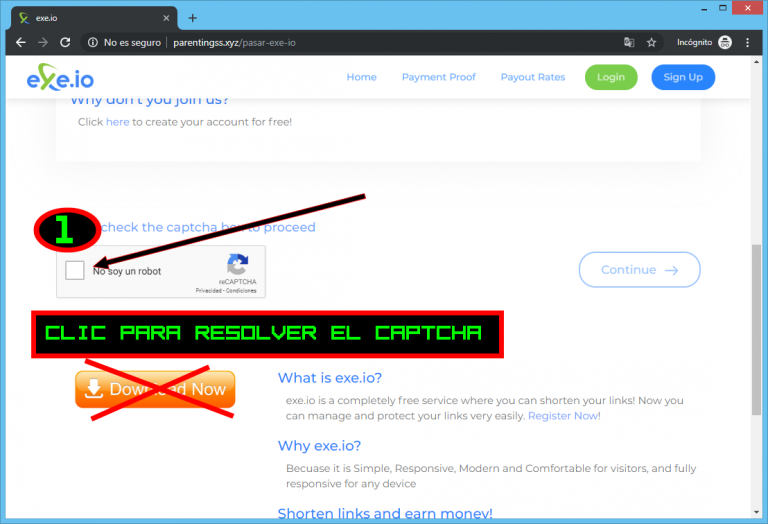 Pasar acortador exe.io fácil | El Saber 21