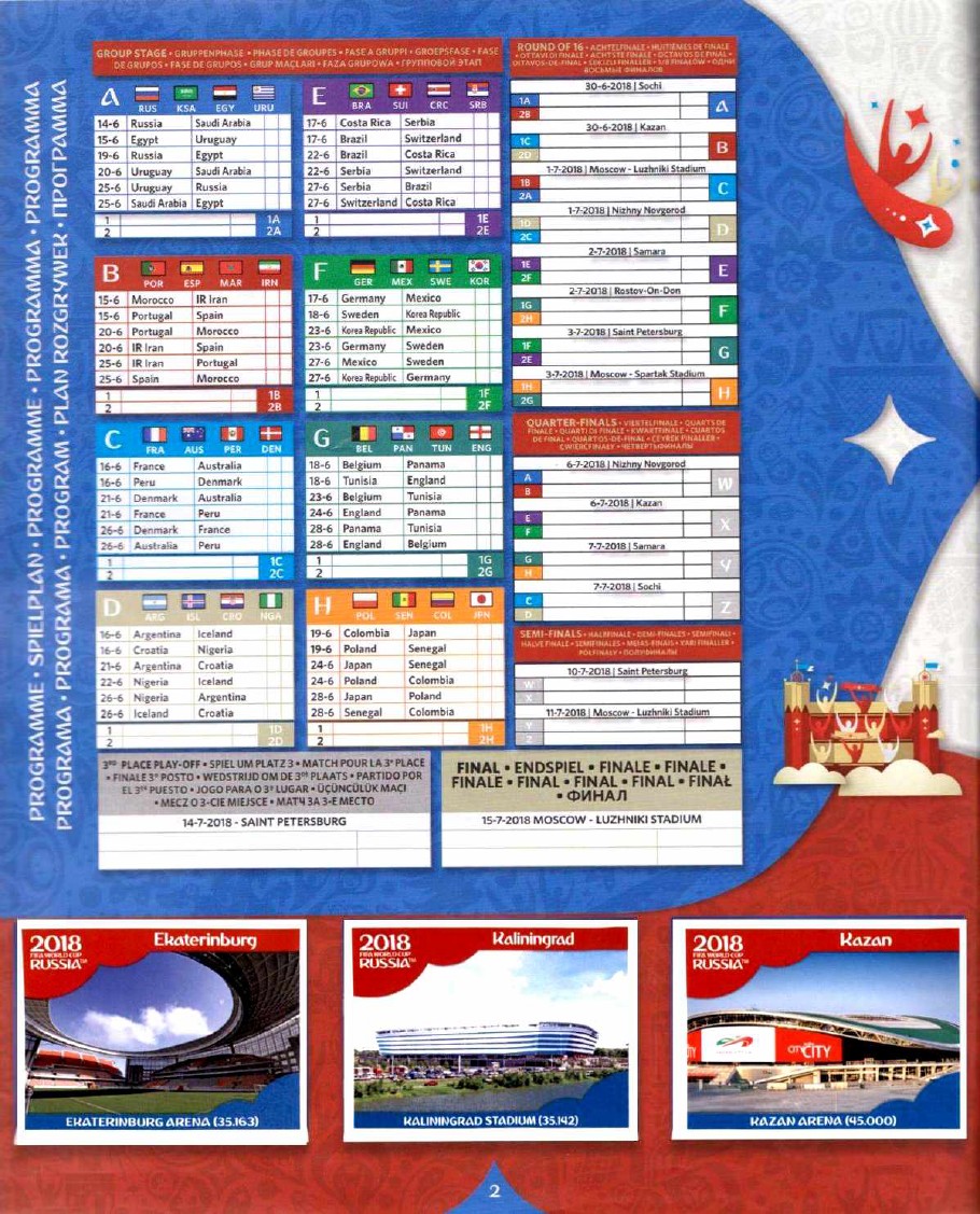 Álbum Copa Mundial de Fútbol de 2018 – Panini [Edición Alemana] | ElSaber21