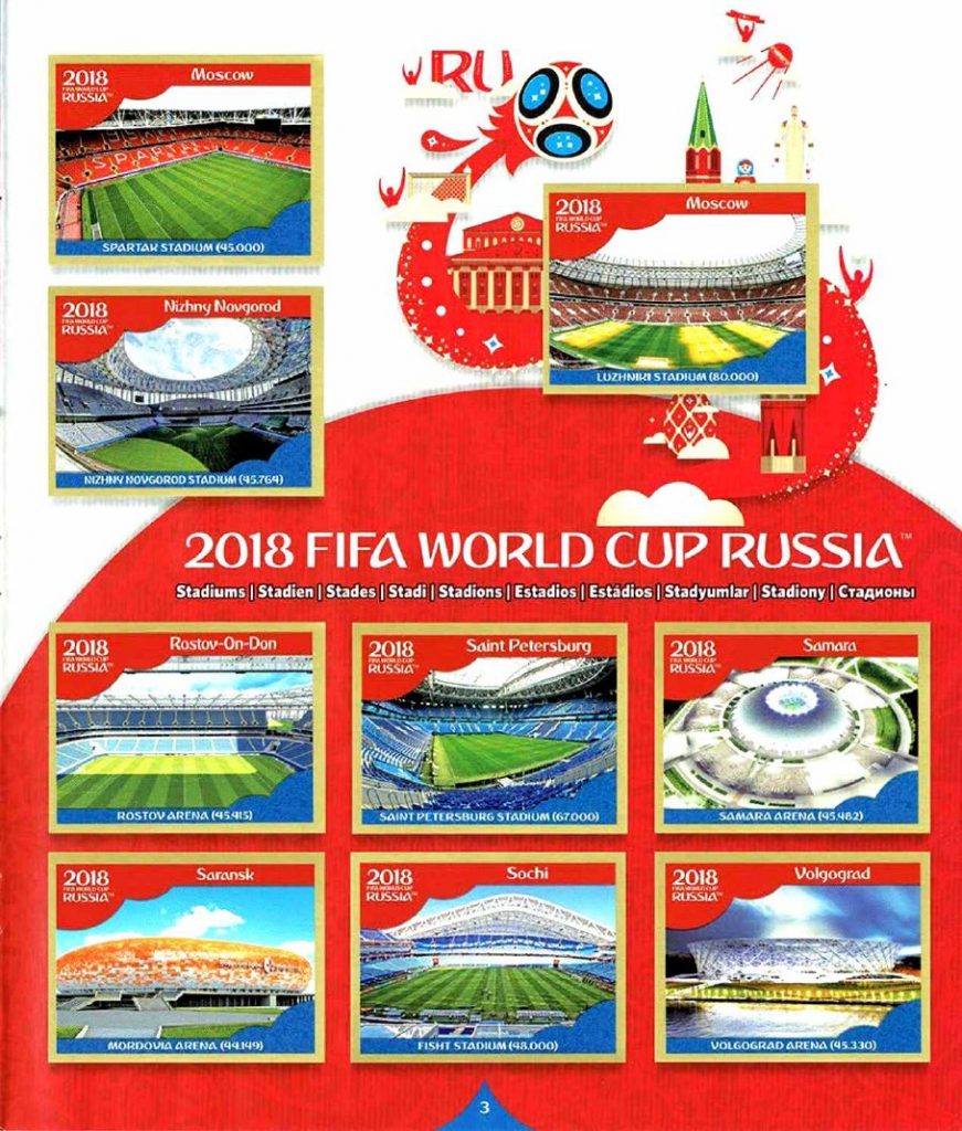 Álbum Copa Mundial de Fútbol de 2018 – Panini [Suiza – Gold Edition ...