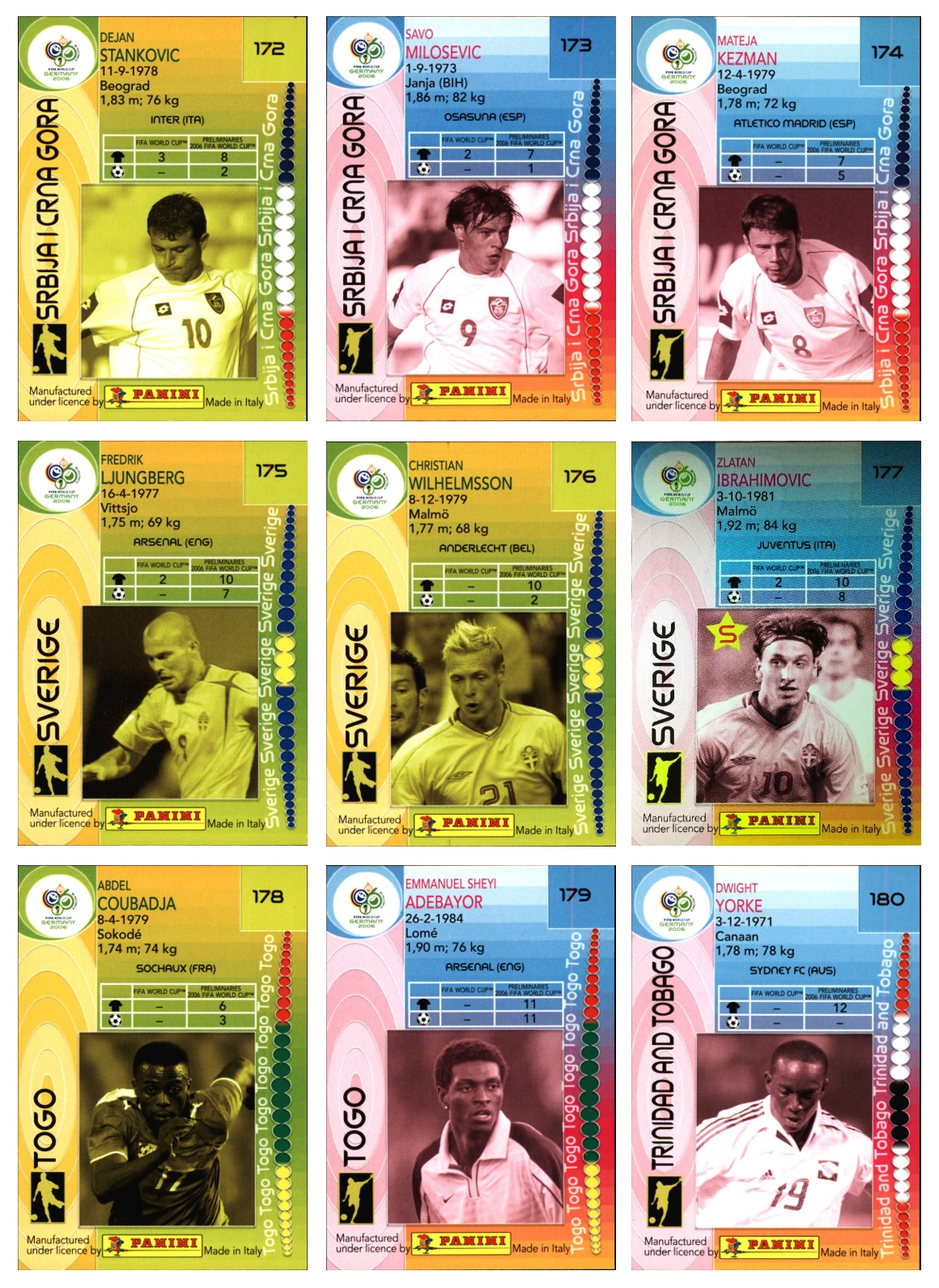 Trading Cards Copa Mundial Alemania 2006 – Panini [Adrenalyn XL ...