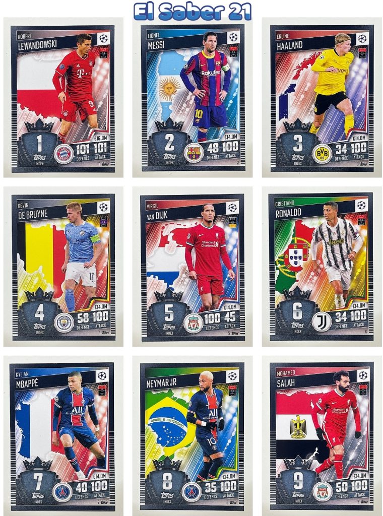Colección de Match Attax 101 2020-21 – Topps – El Saber 21