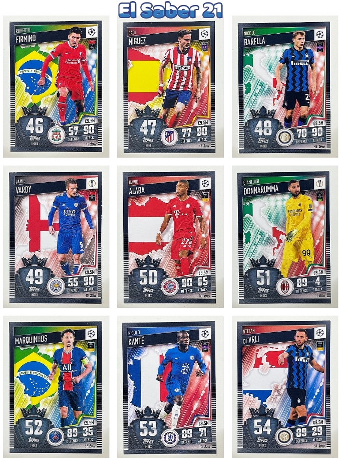 Colección de Match Attax 101 2020-21 – Topps – El Saber 21