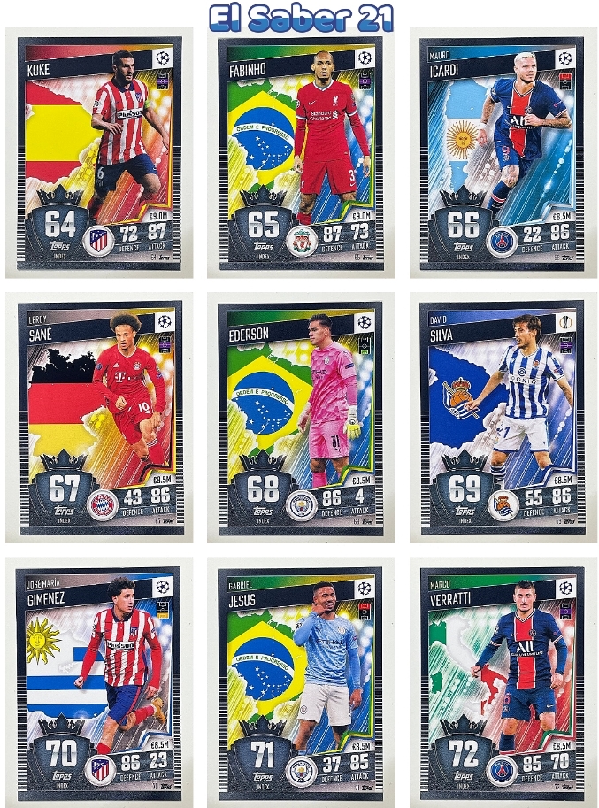 Colección de Match Attax 101 2020-21 – Topps – El Saber 21