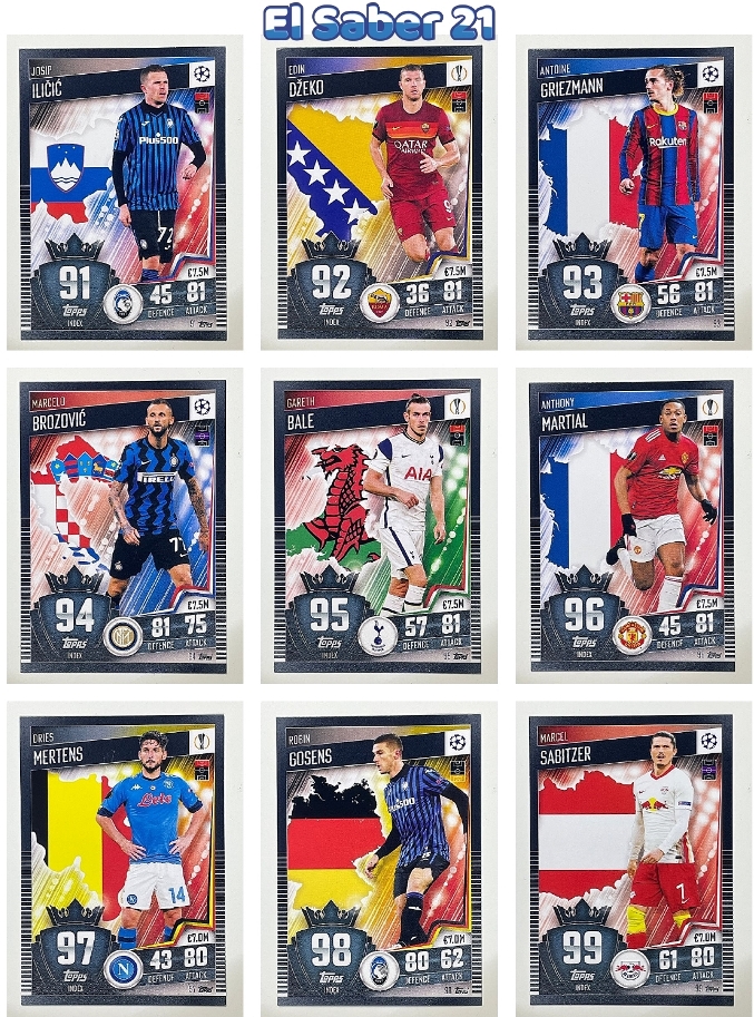 Colección de Match Attax 101 2020-21 – Topps – El Saber 21