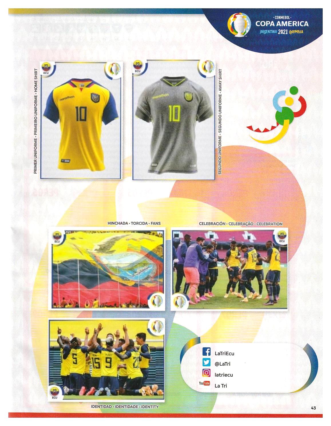 Álbum Copa América Argentina Colombia 2021 - Panini