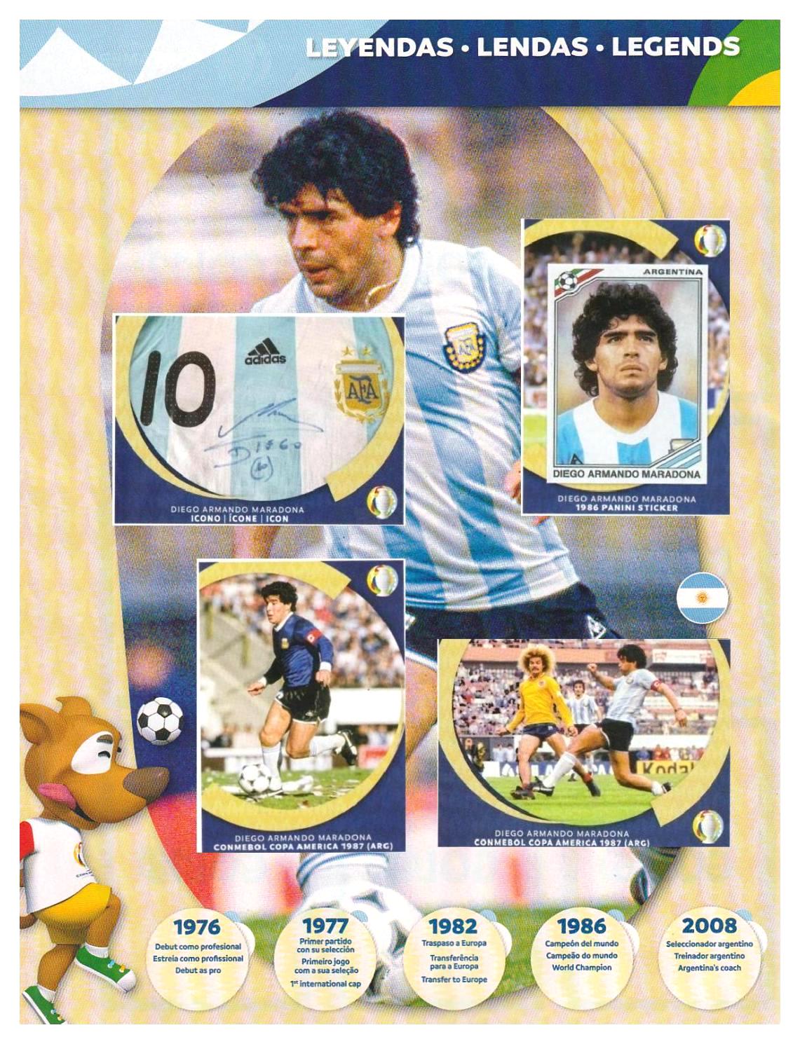 Álbum Copa América Argentina Colombia 2021 - Panini