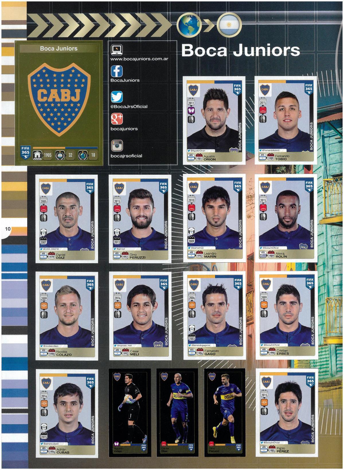 Álbum Panini FIFA 365: 2016 - Stickers | El Saber 21