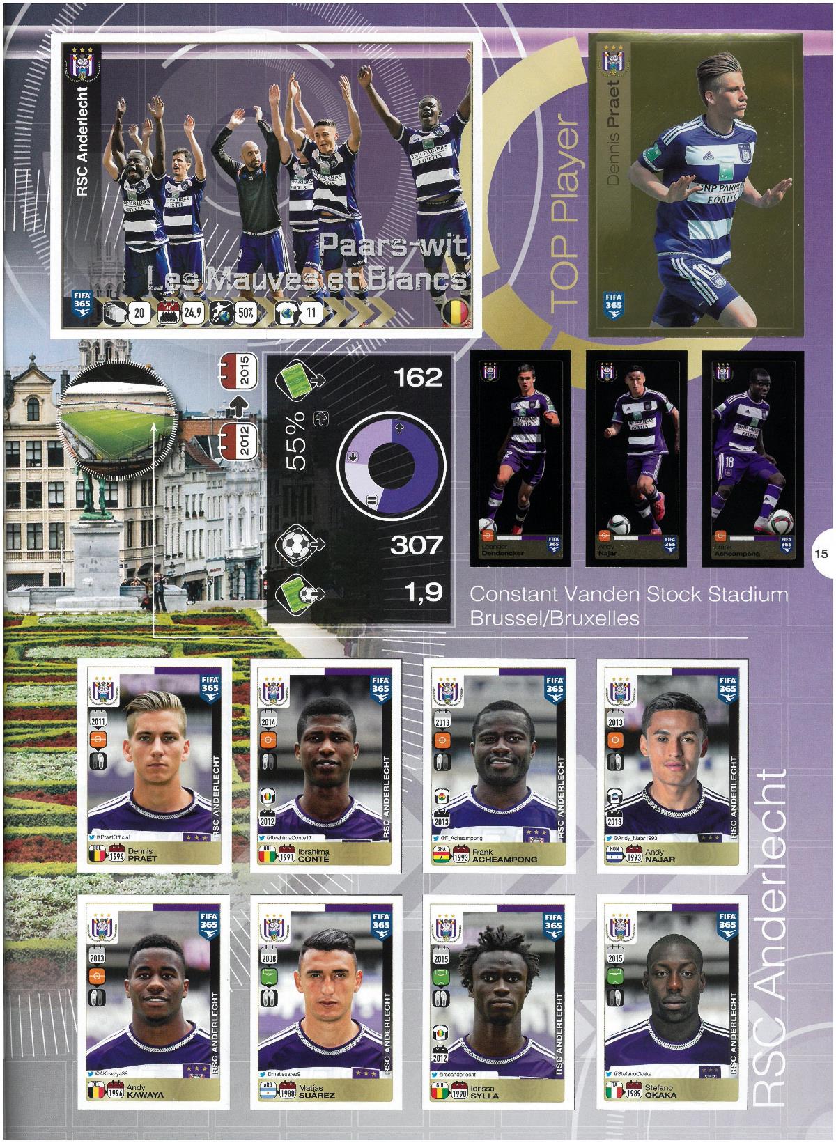 Álbum Panini FIFA 365: 2016 - Stickers | El Saber 21