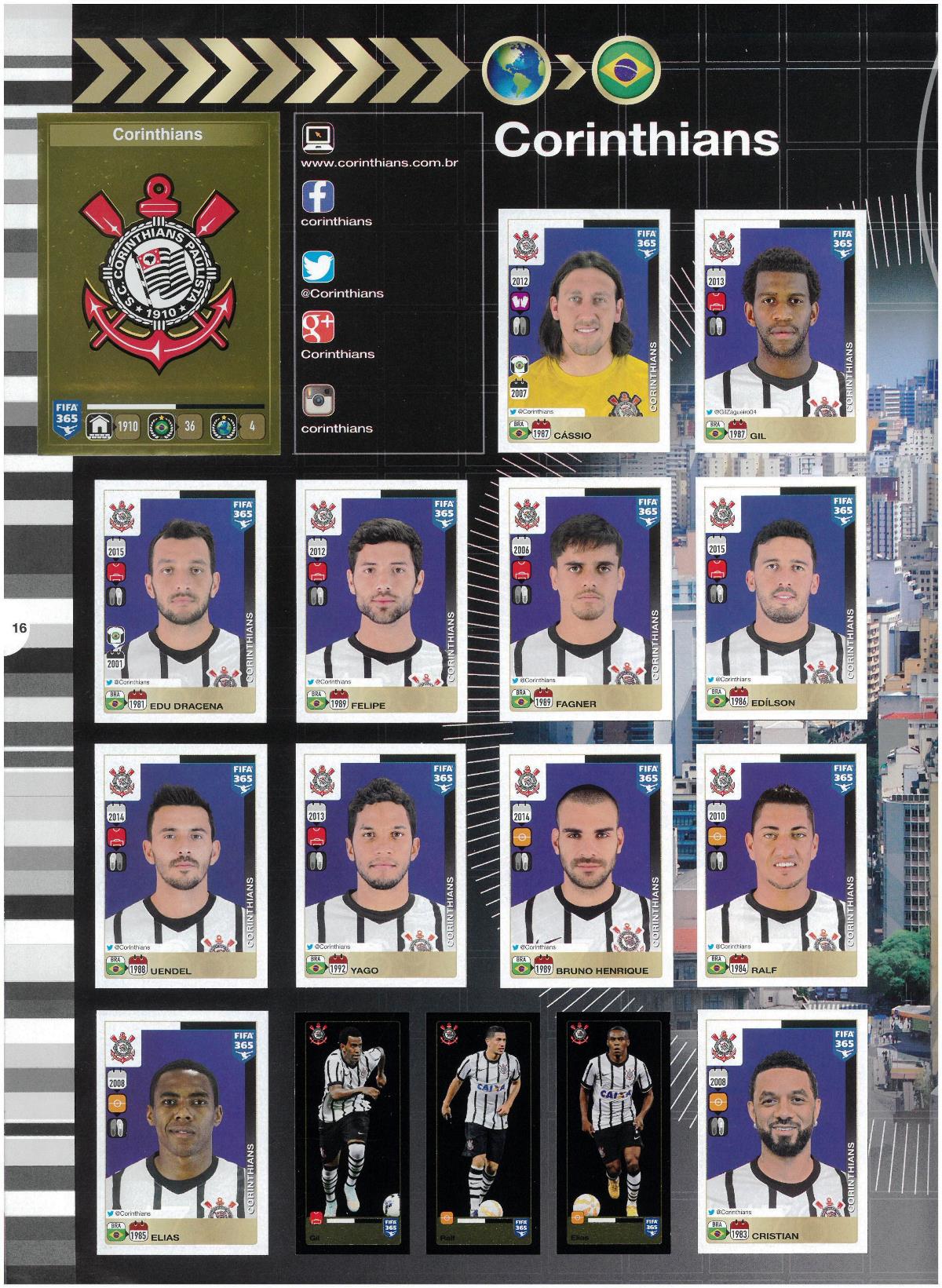 Álbum Panini FIFA 365: 2016 - Stickers | El Saber 21