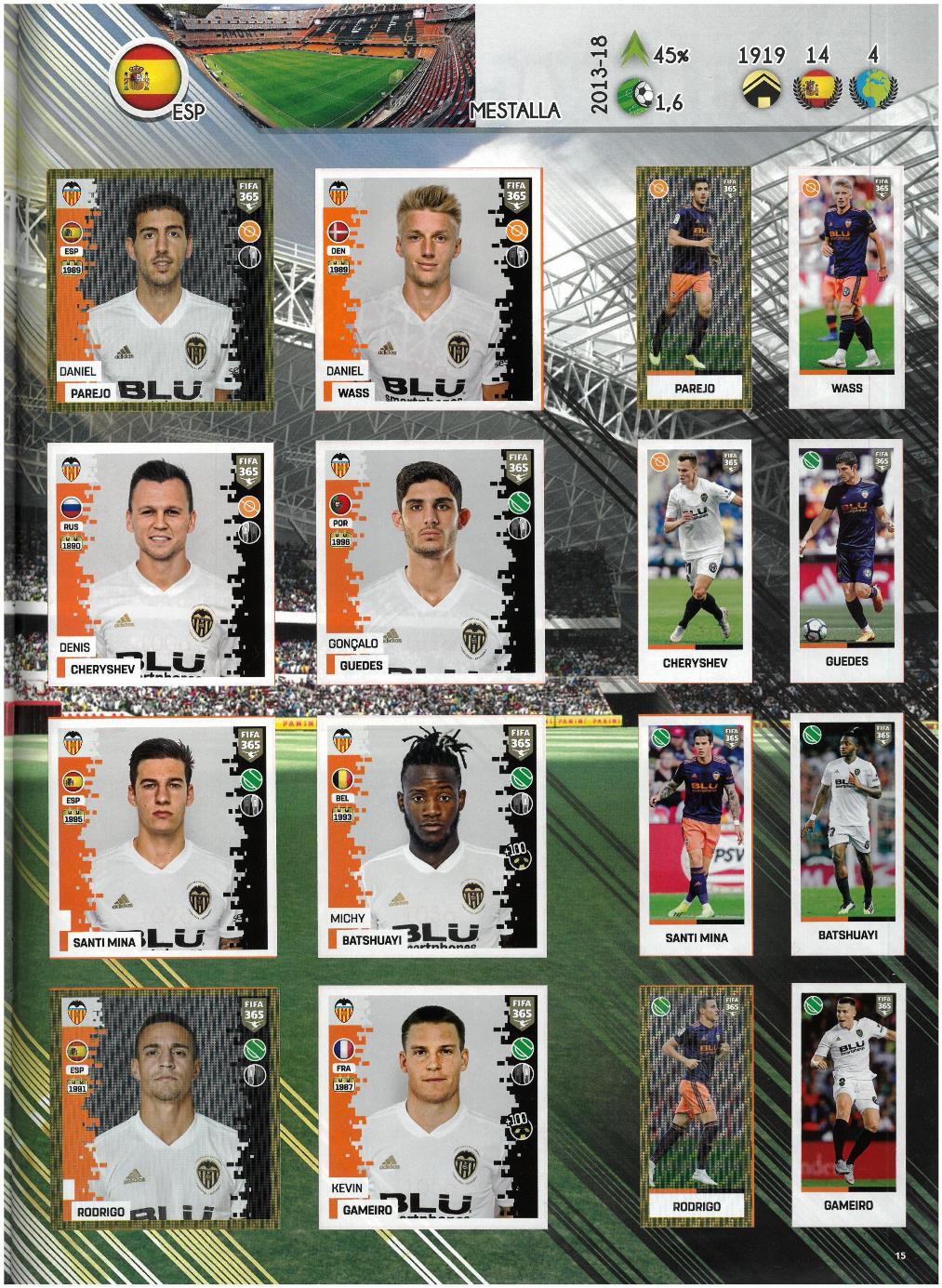 Álbum Panini FIFA 365 2019 Stickers | El Saber 21