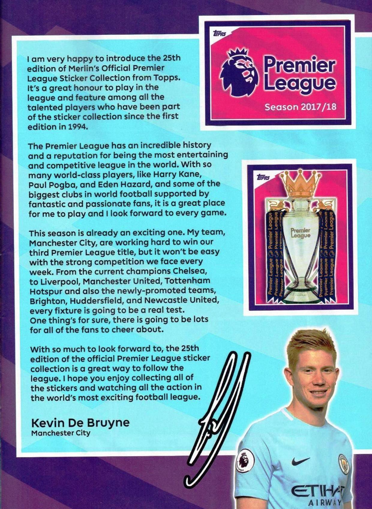 Álbum Sticker Premier League 2018 – Topps | El Saber 21