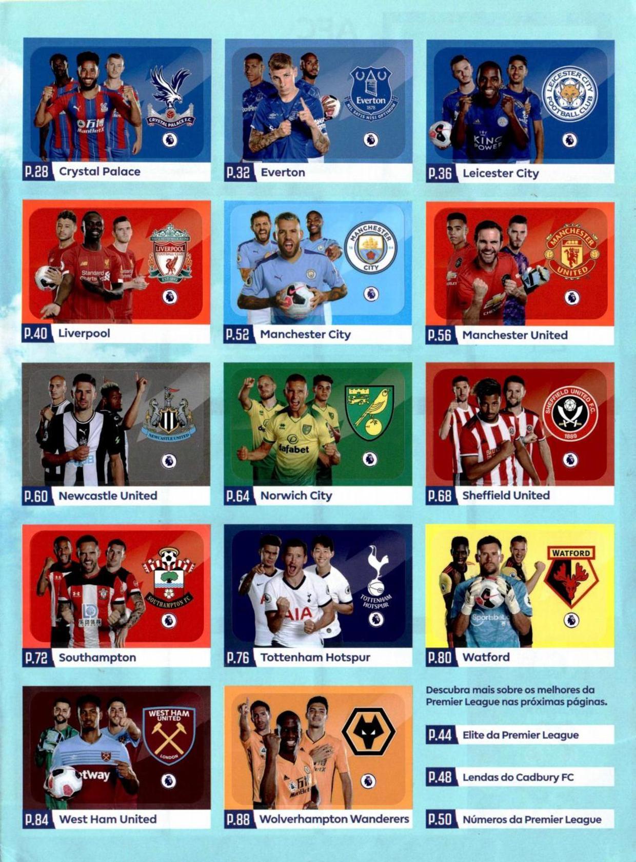 Álbum Sticker Premier League 2020 – Panini | El Saber 21
