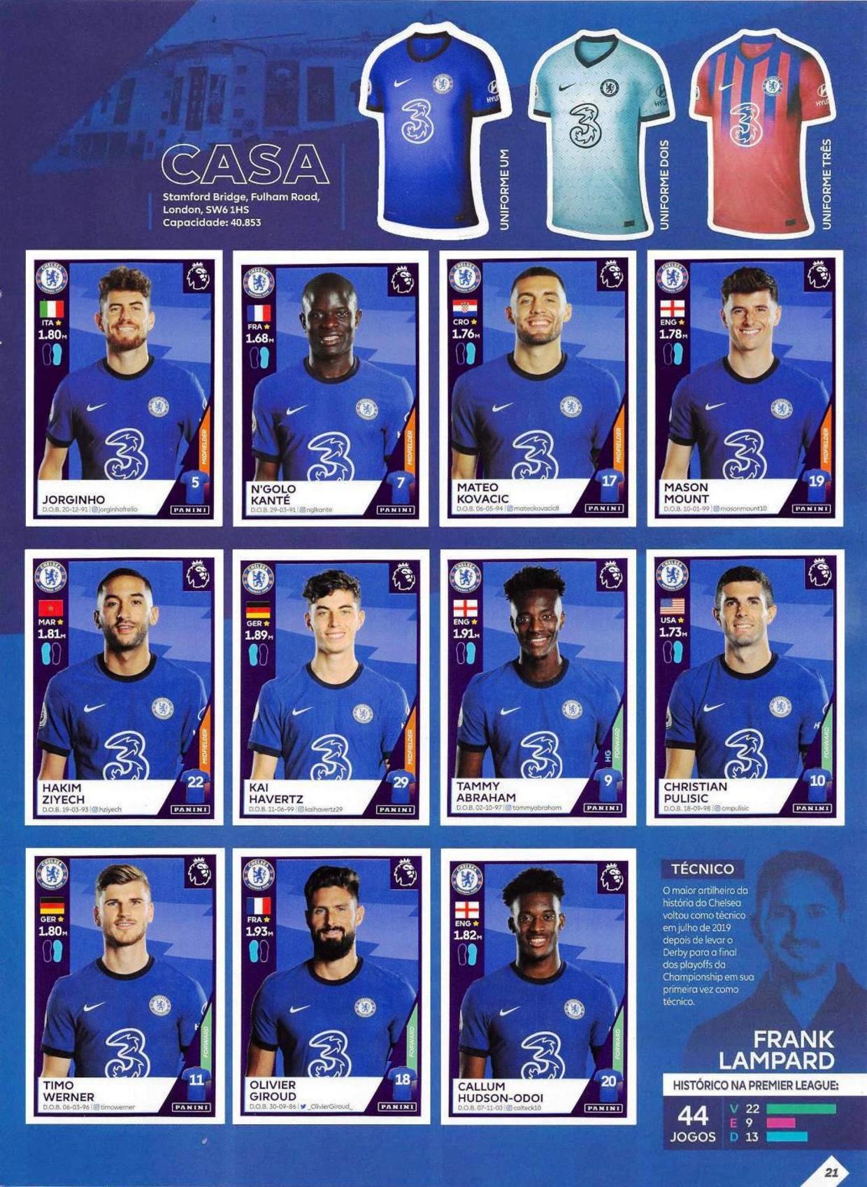 Álbum Sticker Premier League 2021 – Panini | El Saber 21 Álbum Sticker Premier League 2021 – Panini | El Saber 21