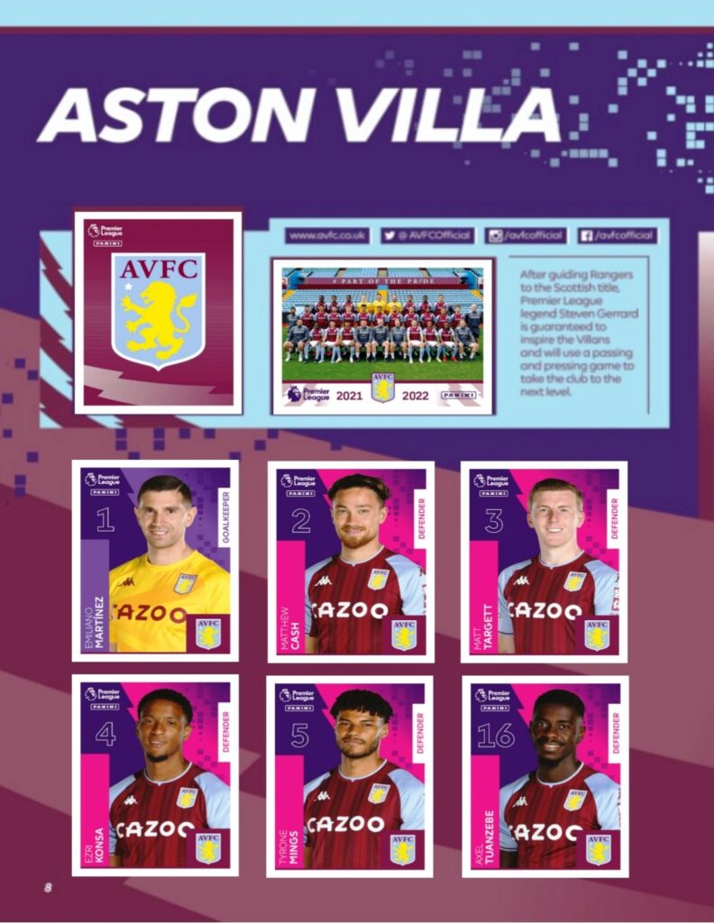 Álbum Sticker Premier League 2022 – Panini | El Saber 21