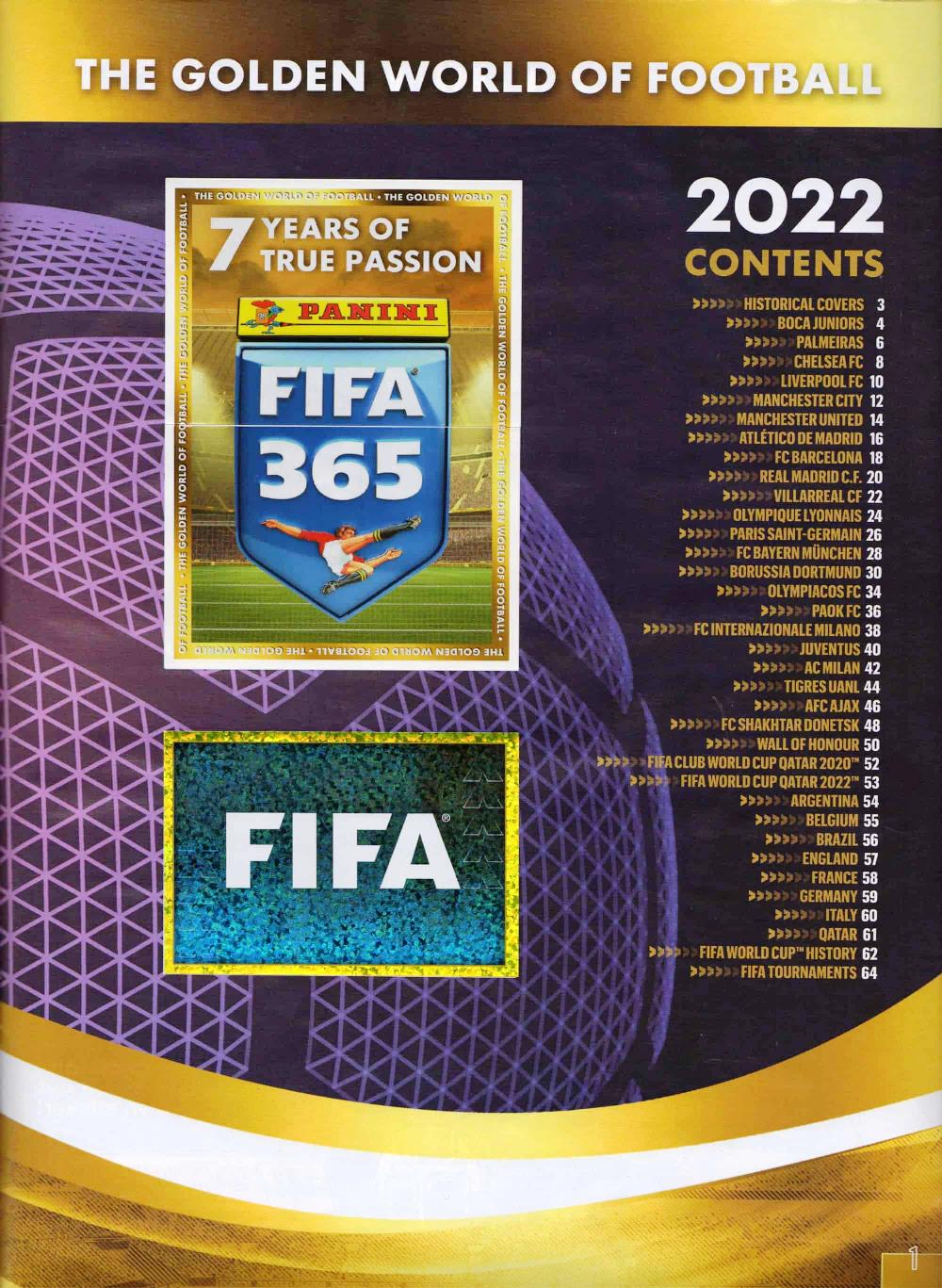 Álbum Panini FIFA 365: 2022 – Stickers | El Saber 21